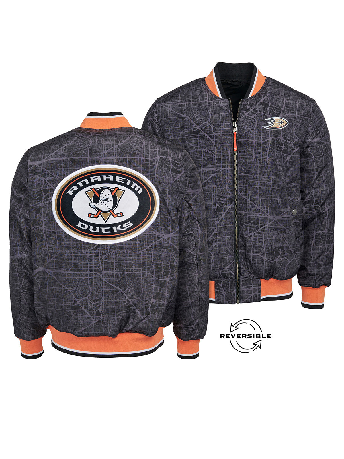 Anaheim Ducks Reversible Bomber Jacket | Official NHL Merchandise | FE ...