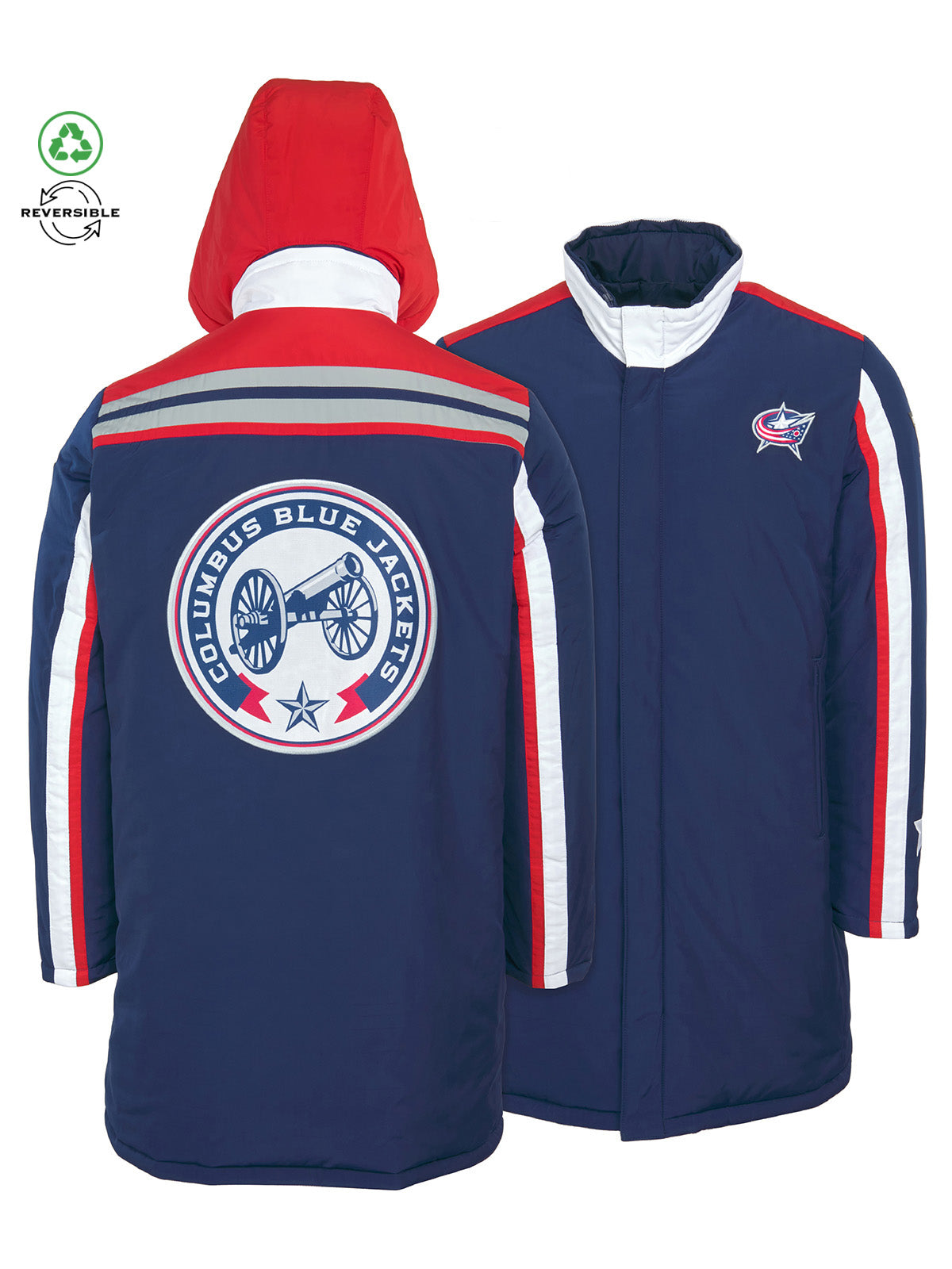 Columbus Blue Jackets Reversible Parka Jacket | Official NHL ...
