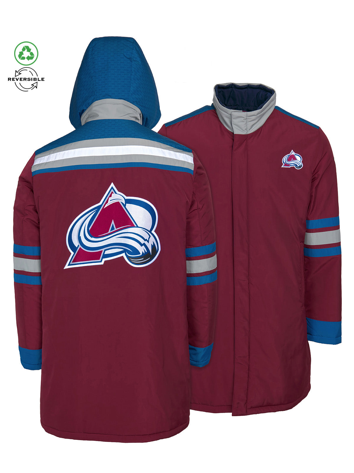 Colorado Avalanche Reversible Parka Jacket | Official NHL Merchandise ...