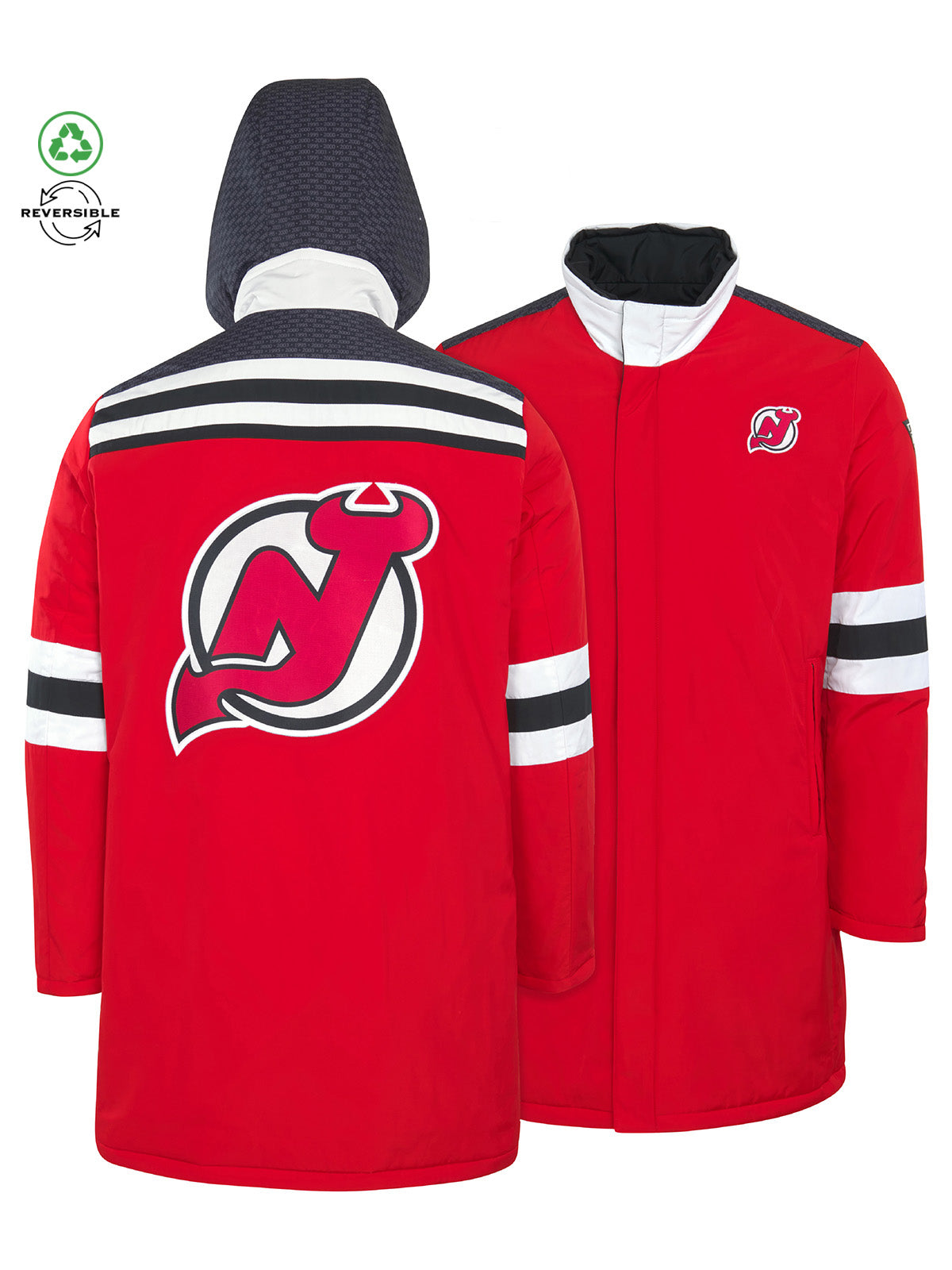New Jersey Devils Reversible Parka Jacket | Official NHL Merchandise ...