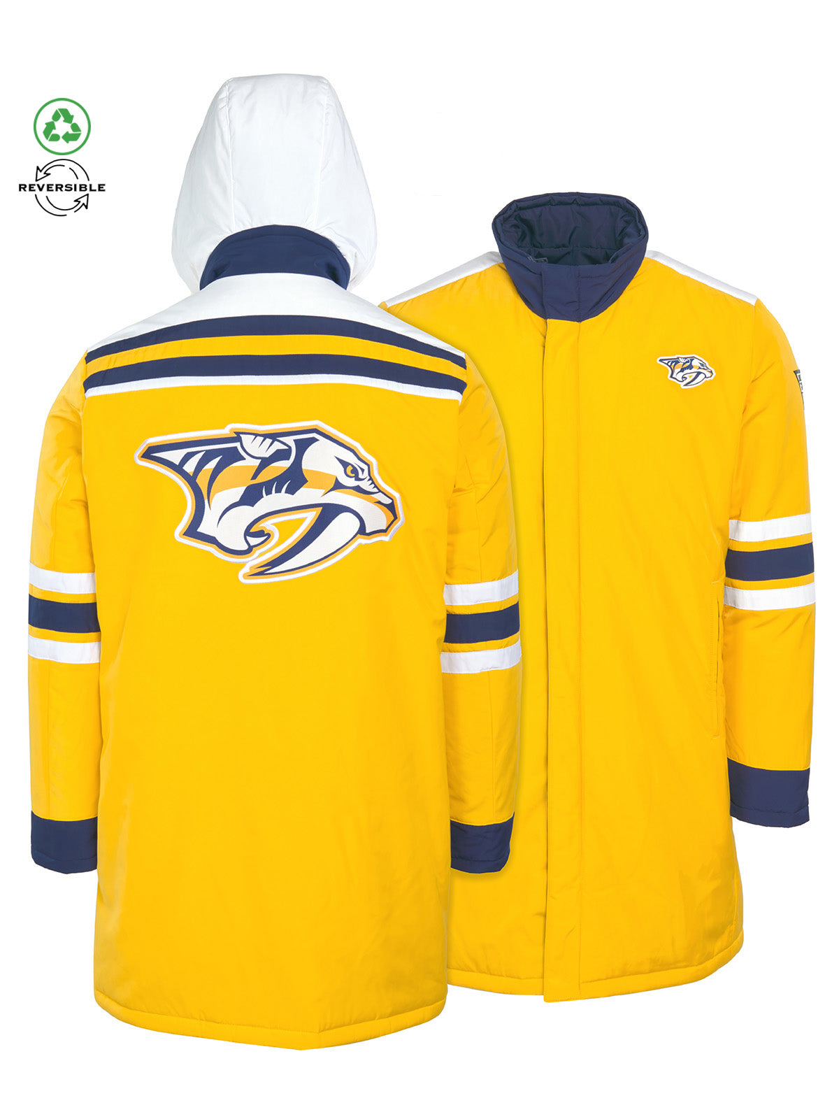 Nashville Predators Reversible Parka Jacket | Official NHL Merchandise ...