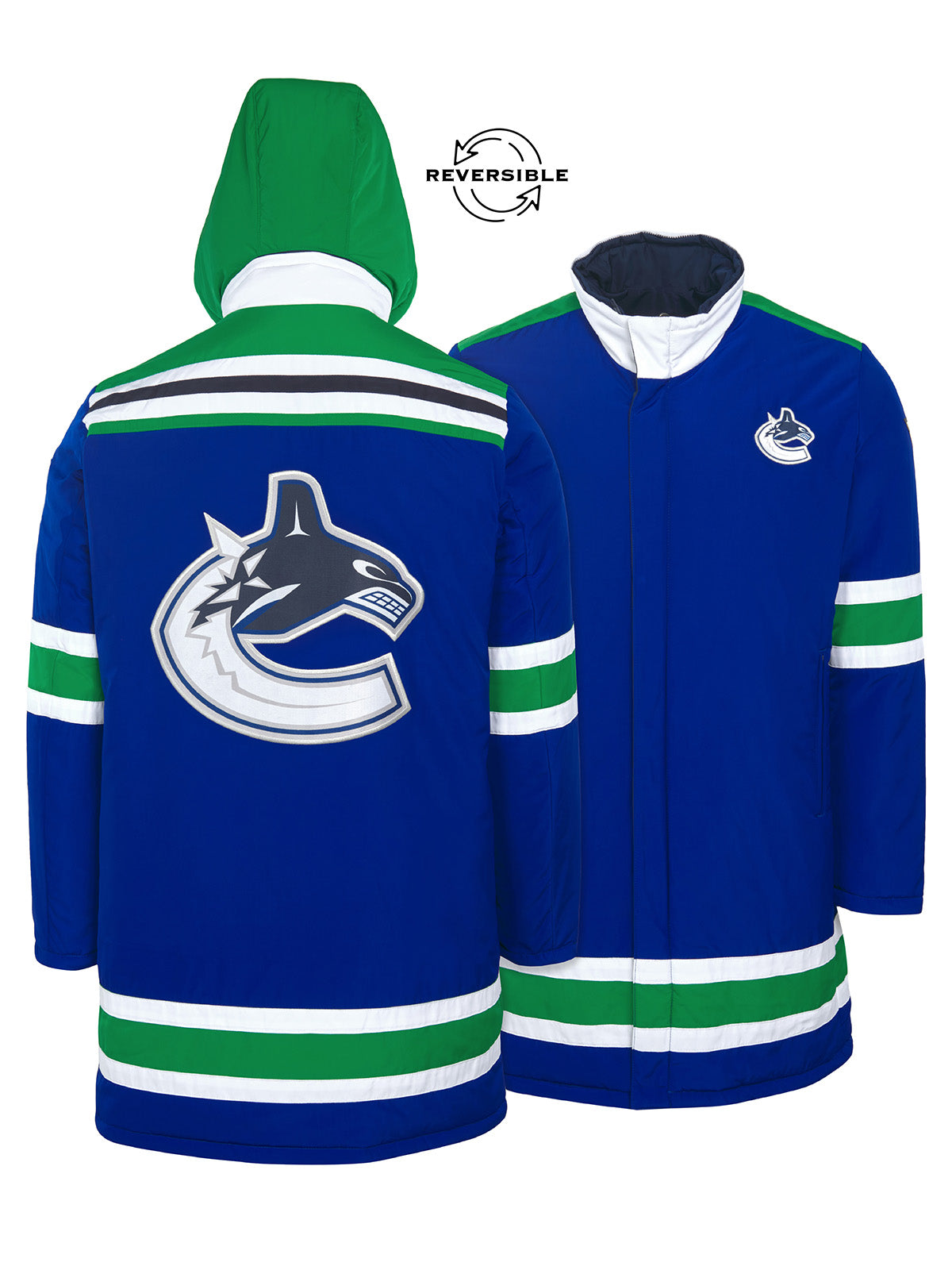 Vancouver Canucks Reversible Parka Jacket | Official NHL Merchandise ...