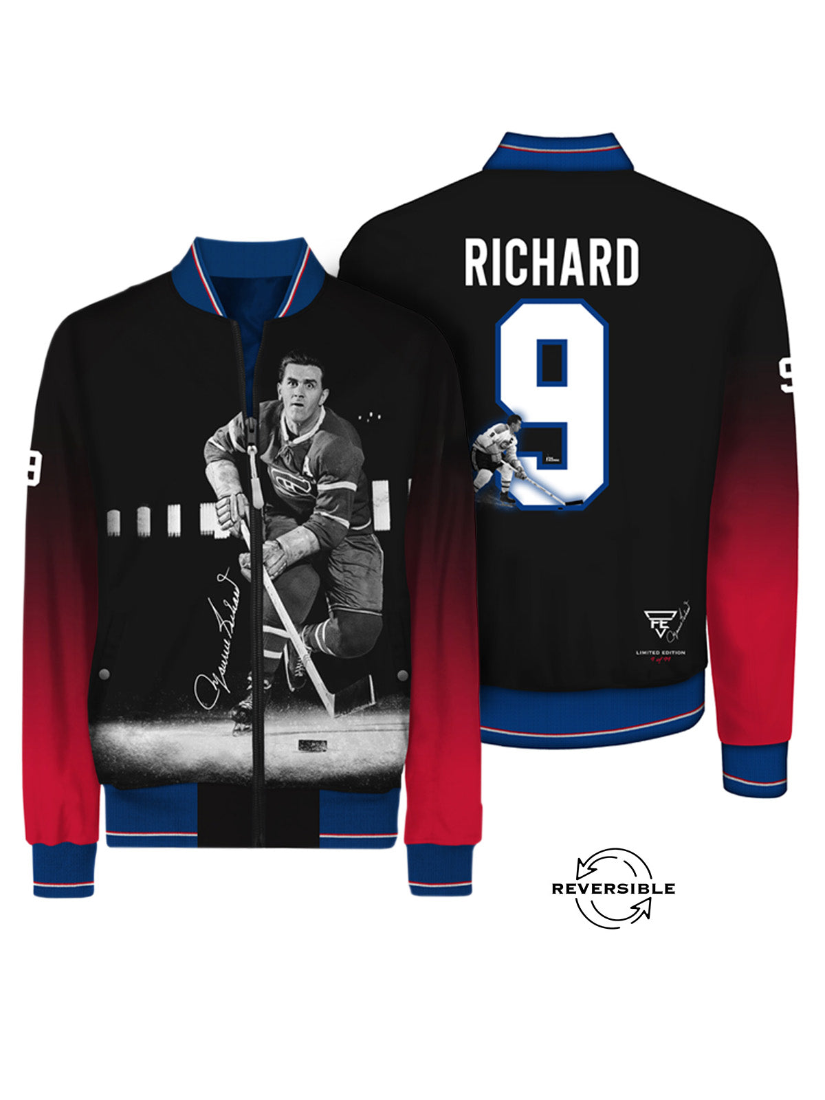 Maurice Richard Reversible Bomber Jacket | Official NHL Merchandise ...